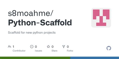 Github S8moahme Python Scaffold Scaffold For New Python Projects