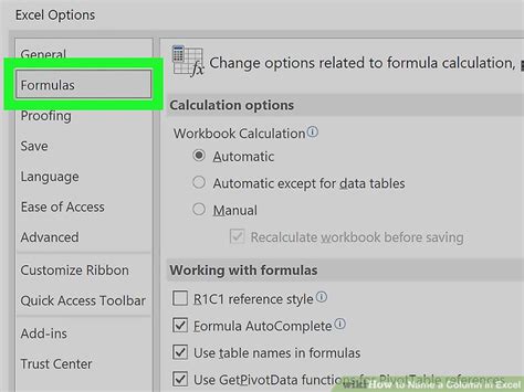 Simple Ways To Name A Column In Excel 9 Steps With Pictures