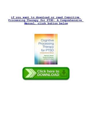 [Pdf]$$ Cognitive Processing Therapy for PTSD A Comprehensive Manual ...