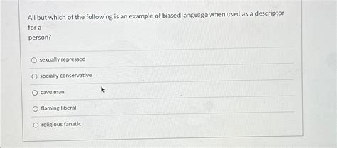 Solved All But Which Of The Following Is An Example Of Solved All But Which Of The Following Is An Example Of