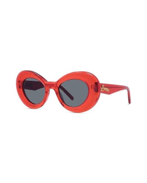 Loewe Sunglasses In Red Lyst