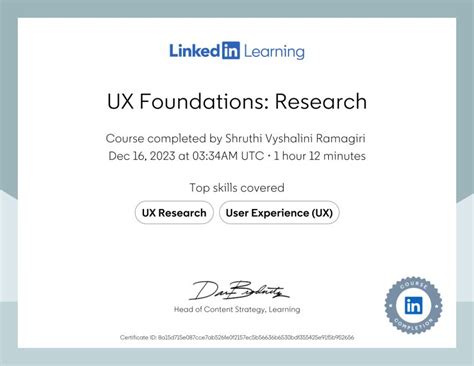 shruthi vyshalini ramagiri on linkedin certificate of completion