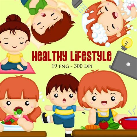 Healthy Lifestyle Clipart Daily Life Clip Art Activity Clipart