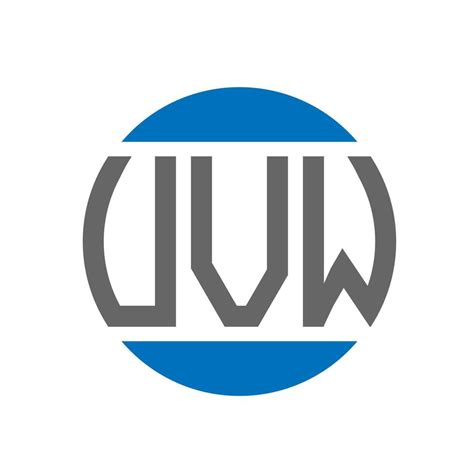 Uvw Letter Logo Design On White Background Uvw Creative Initials