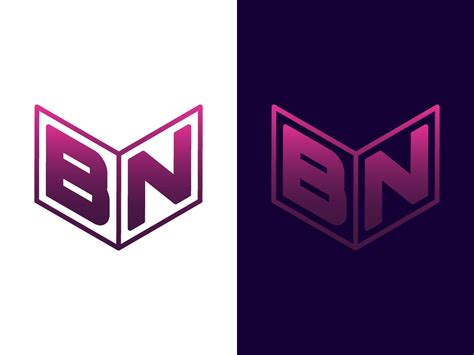 Initial Letter Bn Minimalist And Modern 3d Logo Design 5199053 Vector