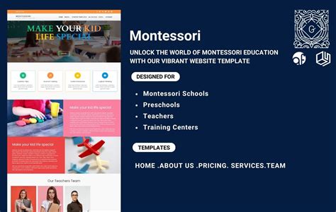 Unlock Montessori Education Vibrant Website Template Af Blog