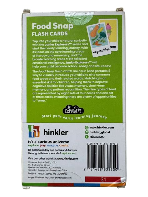 Jr Explorers Food Snap Flash Cards 35 Cards Ages 3 New Military Steals And Surplus