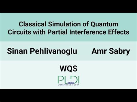 Free Video Classical Simulation Of Quantum Circuits With Partial Interference Effects From Acm