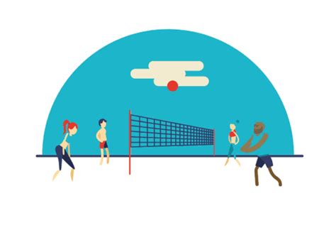 Volleyball Illustration Volley  On Er By Nitaxe