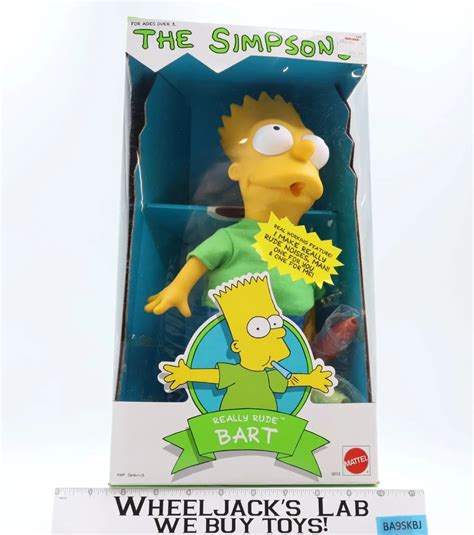 Really Rude Bart The Simpsons 1990 Mattel 12 Doll New Sealed