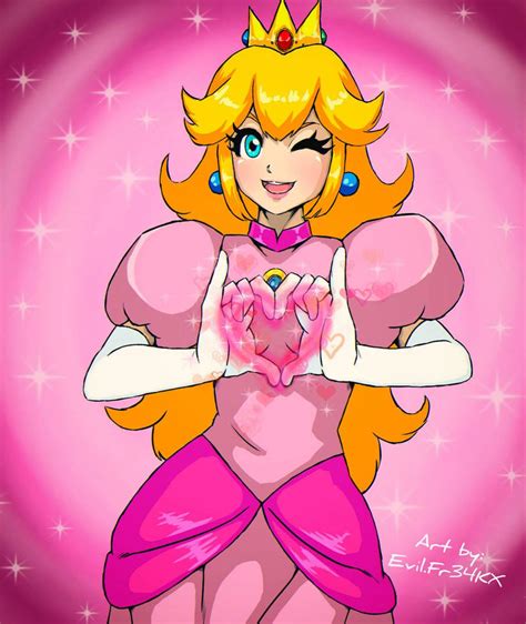 Princess Peach Supermariobros By Evilfreakazoidart On Deviantart