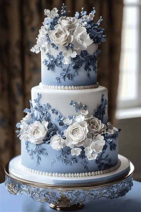 20 Blue Wedding Cakes Lady Celebrations