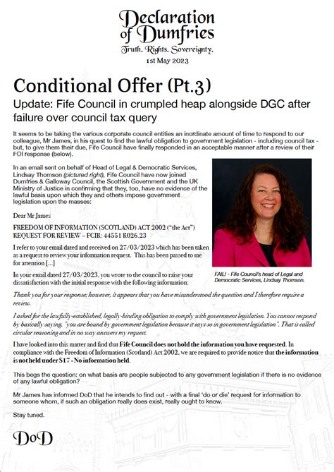 Conditional Offer Pt3 Declaration Of Dumfries