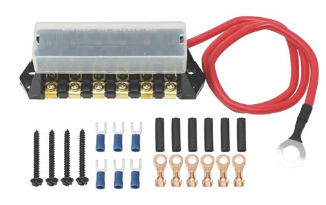 Auxiliary Fuse Block Bus Assembly 6 Fuse American Autowire
