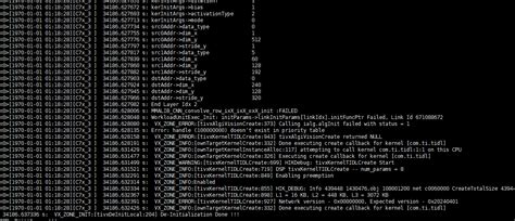 Tda4vh Q1 C7x Encountered An Error During The Initialization Of