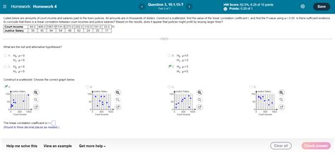 Solved The Linear Correlation Coefficient Is R Round To Chegg