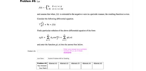 Solved Problem 6 Let F T 6 0 Chegg Com