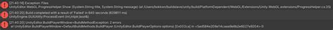 unity build stuck on compile webassembly module unity engine