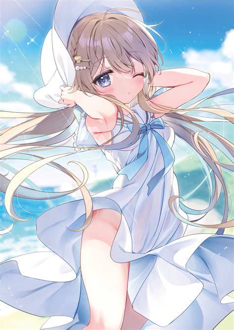 ワンピースのエロ画像 イラスト海風とワンピース