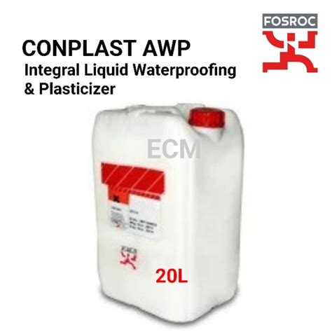 Fosroc Conplast Awp 20l Integral Liquid Waterproofing And Plasticizer