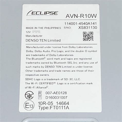 Yahoo オークション 6489 デンソーテン カーナビ Eclipse Rシリー