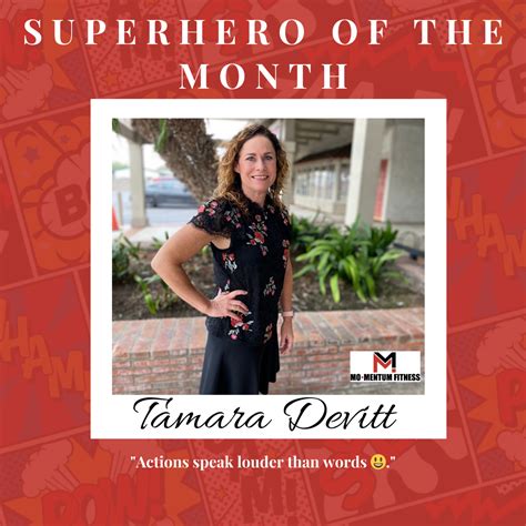 Meet Our Superhero Of The Month For September Tamara Devitt Mo Mentum