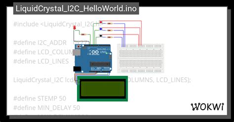 liquidcrystal i2c o copy wokwi esp32 stm32 arduino