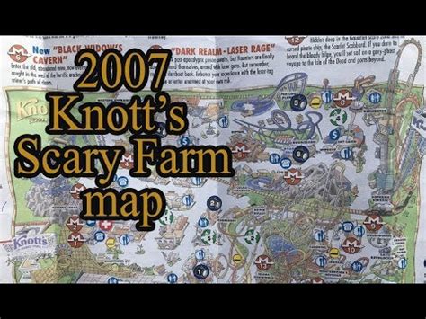 2007 Knotts Scary Farm Park Map Youtube