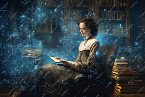 Premium Ai Image Algorithmic Elegance Ada Lovelace And The Dawn Of