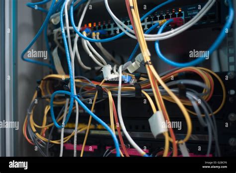 Core Switch Technology In Network Room Place Stock Photo Alamy