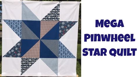 Mega Pinwheel Star Free Quilt Pattern And Beginner Quilting Tutorial With Leah Day Youtube