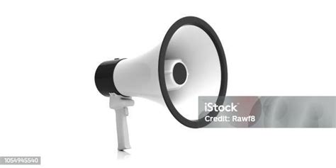 물러나 흰색 바탕에 검은 세부 확성기 화이트 3 차원 일러스트 레이 션 0명에 대한 스톡 사진 및 기타 이미지 0명 개념 검은색 Istock