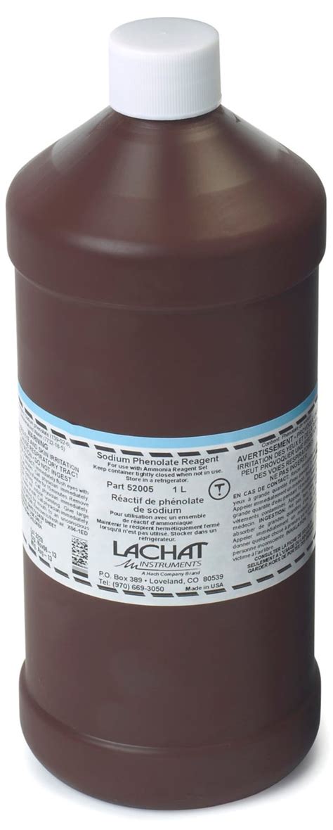 Hach Company Sodium Phenolate Reagent 1 L Quantity Each Of 1