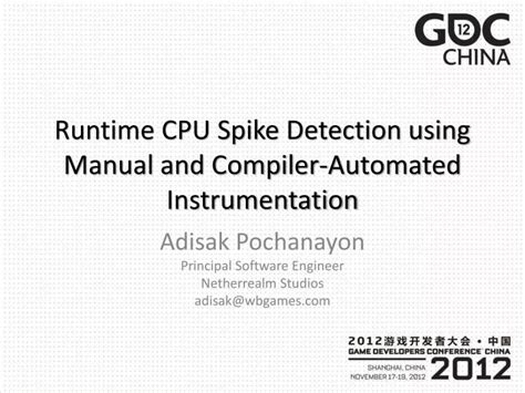ppt runtime cpu spike detection using manual and compiler automated