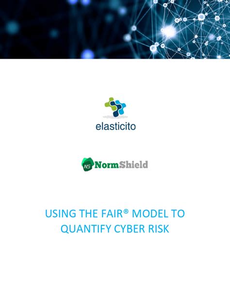 Cyber Risk Quantification Using Fair Pdf Risk Performance Indicator