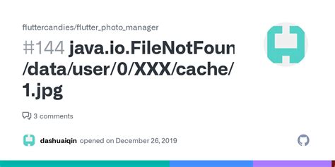 Java Io Filenotfoundexception Data User Xxx Cache Issue