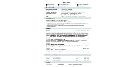 Resume Figma