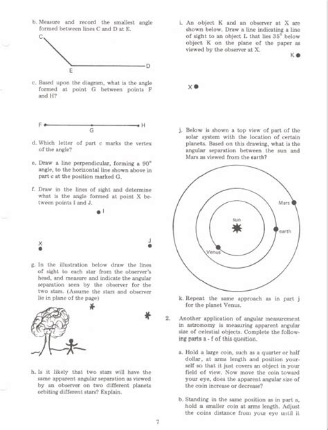 Solved B Measure And Record The Smallest Angle I An Object Chegg