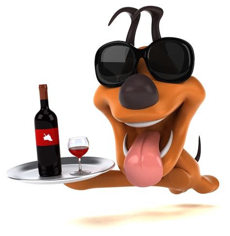 Premium Photo Fun Dog Animation