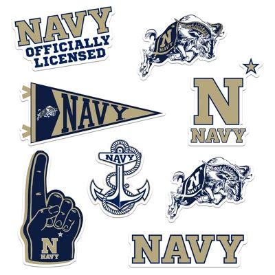 Us Naval Academy 7ct Vinyl Large Deluxe Stickers Variety Pack Target