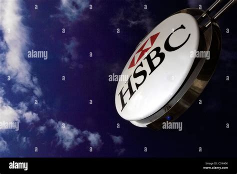 HSBC Branch Signage Stock Photo Alamy