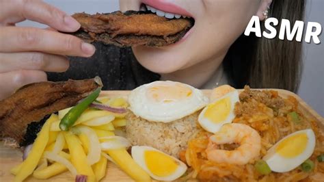 Seafood Palabok With Bangsilog Breakfast Platter Asmr Relaxing Eating
