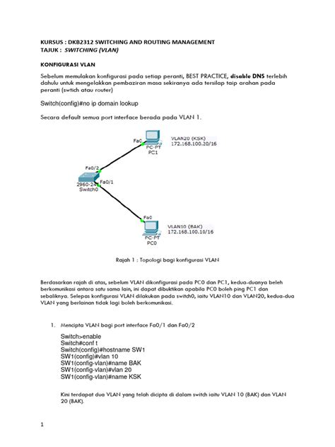 Vlan Configuration Pdf