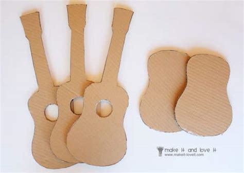Guitarra De Papel O Passo A Passo Com Molde