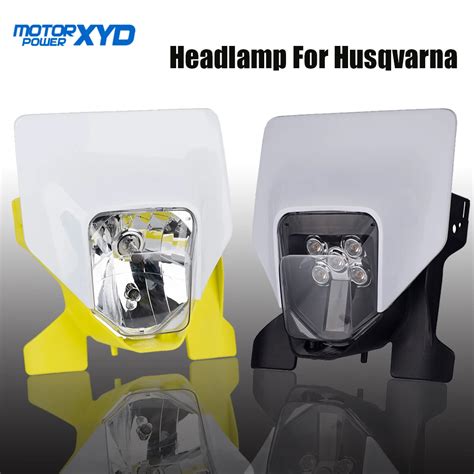 Farol Da Motocicleta Cabeça Lâmpada Luz Farol Led Para Husqvarna Fe