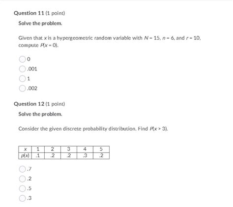 Solved Question 11 1 Point Solve The Problem Given That X