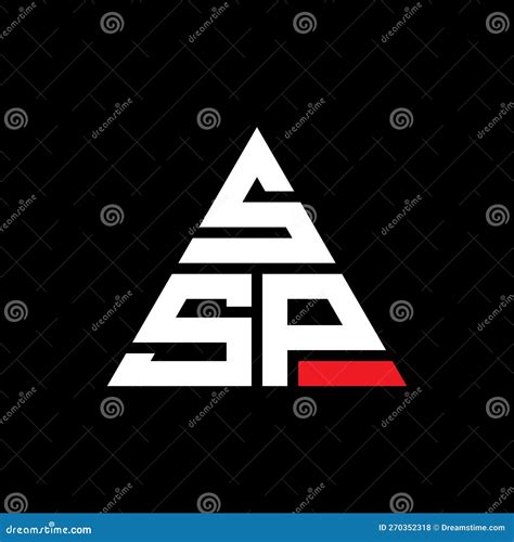 Ssp Triangle Letter Logo Design With Triangle Shape Ssp Triangle Logo