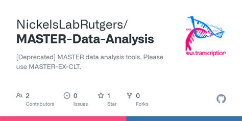 GitHub NickelsLabRutgers MASTER Data Analysis Deprecated MASTER Data Analysis Tools Please