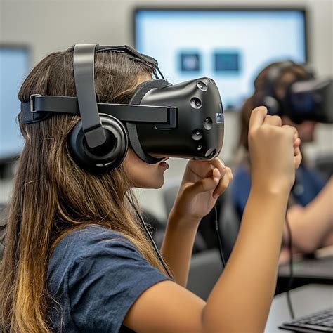 Quotvirtual Reality Coding Classroom For Immersive Learningquot Premium Ai Generated Image