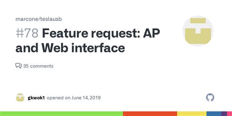Feature Request AP And Web Interface Issue Marcone Teslausb GitHub